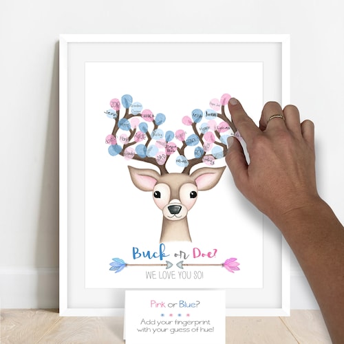Buck or Doe Gender Reveal Decorations Gender Reveal Party - Etsy