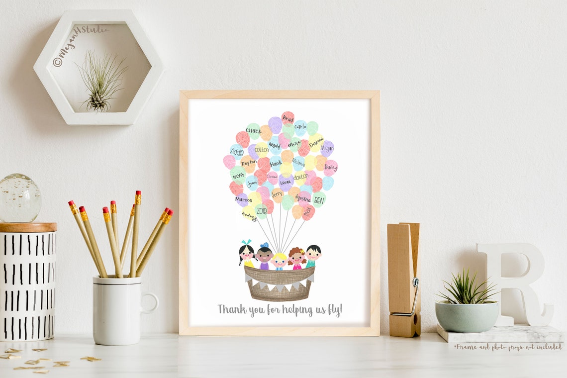 INSTANT DOWNLOAD Teacher Thank You Gift Ideas Hot Air - Etsy