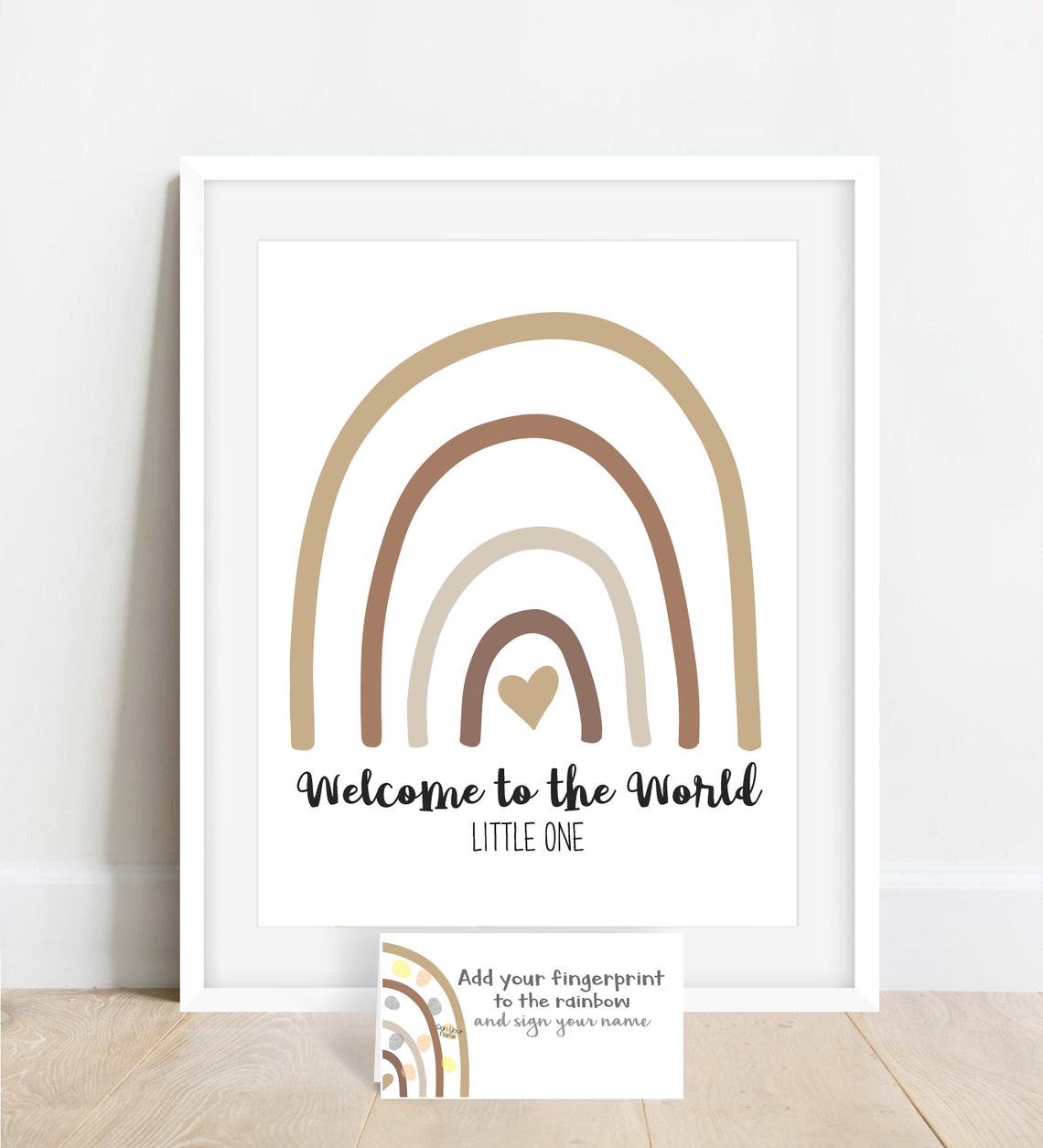 INSTANT DOWNLOAD Boho Rainbow Baby Shower Brown Rainbow Baby - Etsy