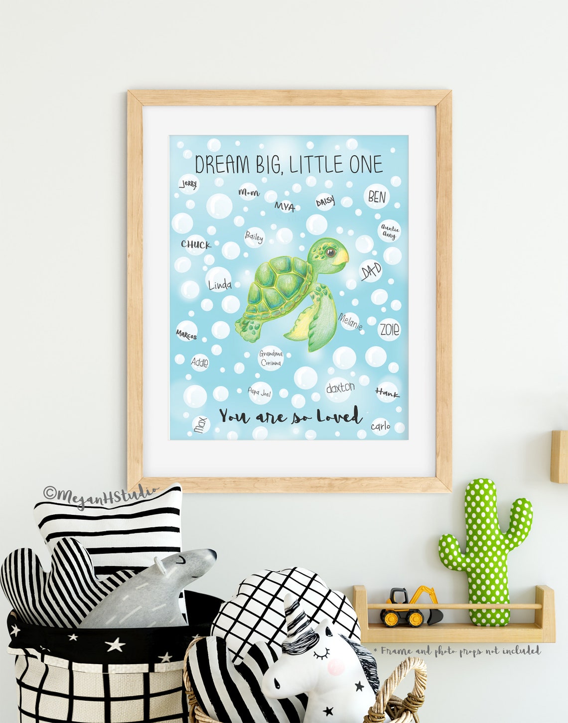 Personalized Sea Turtle Baby Shower Sign in Poster, Sea Animal Themed ...