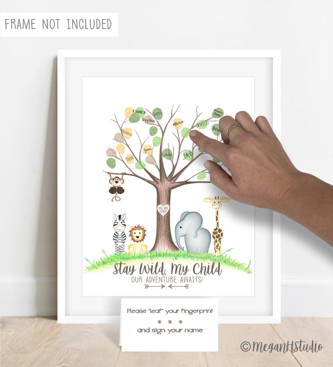 INSTANT DOWNLOAD Stay Wild My Child Jungle Safari Animal Baby Shower ...