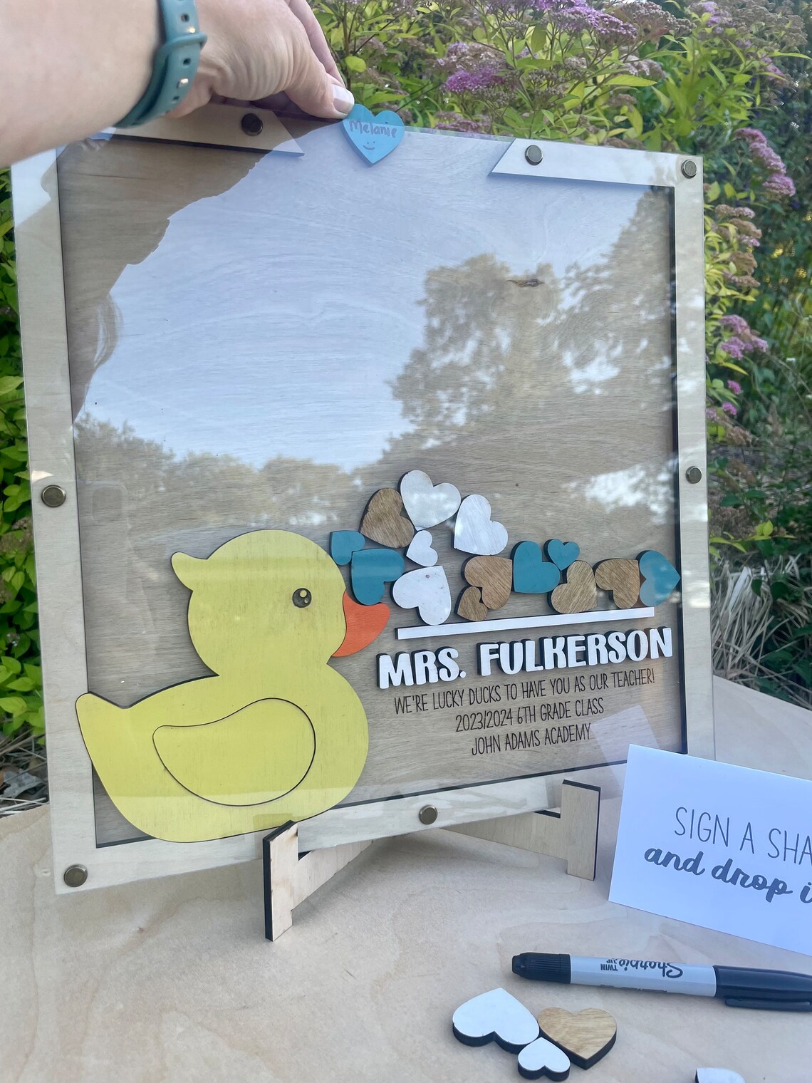 Rubber Ducky Drop Box Frame Guestbook Alternative, Rubber Ducky Baby ...