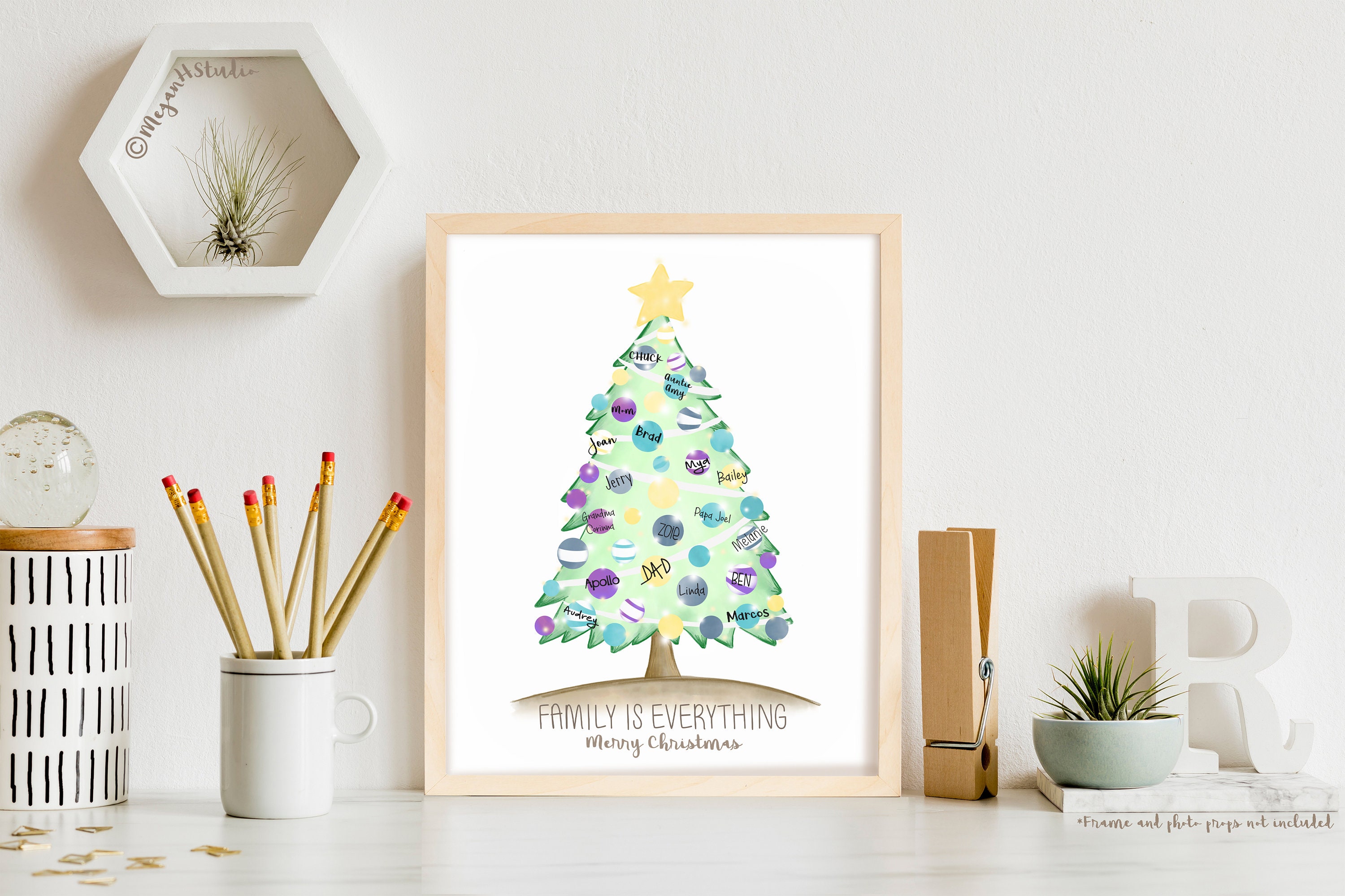 INSTANT DOWNLOAD Christmas Signature Tree Holiday Party | Etsy