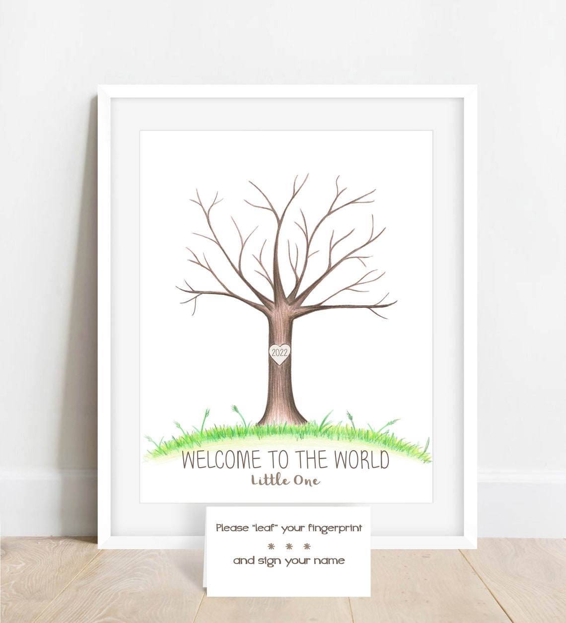 PRINTABLE Fingerprint Tree Customizable Thumbprint Tree - Etsy