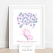 Personalized Butterfly Fingerprint Poster, Butterfly Themed Baby Shower ...