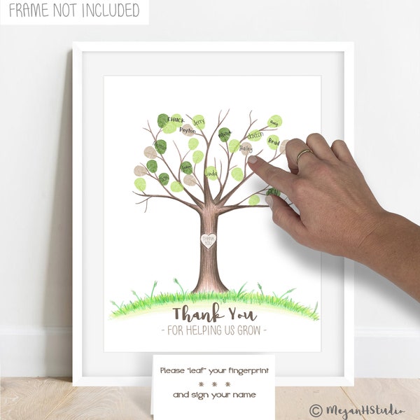 Thank You Tree Print - Etsy