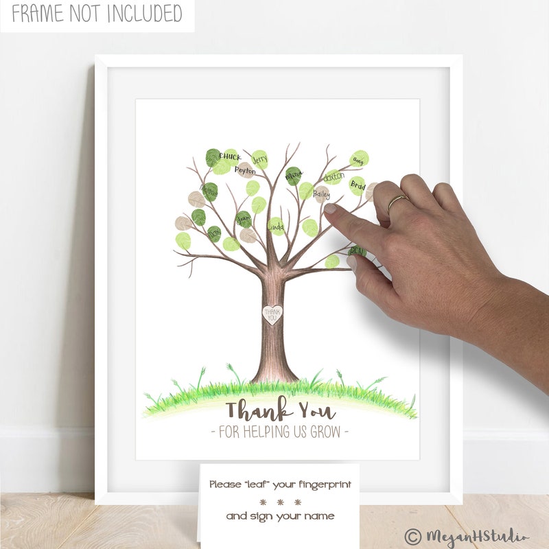 Fingerprint Tree - Etsy