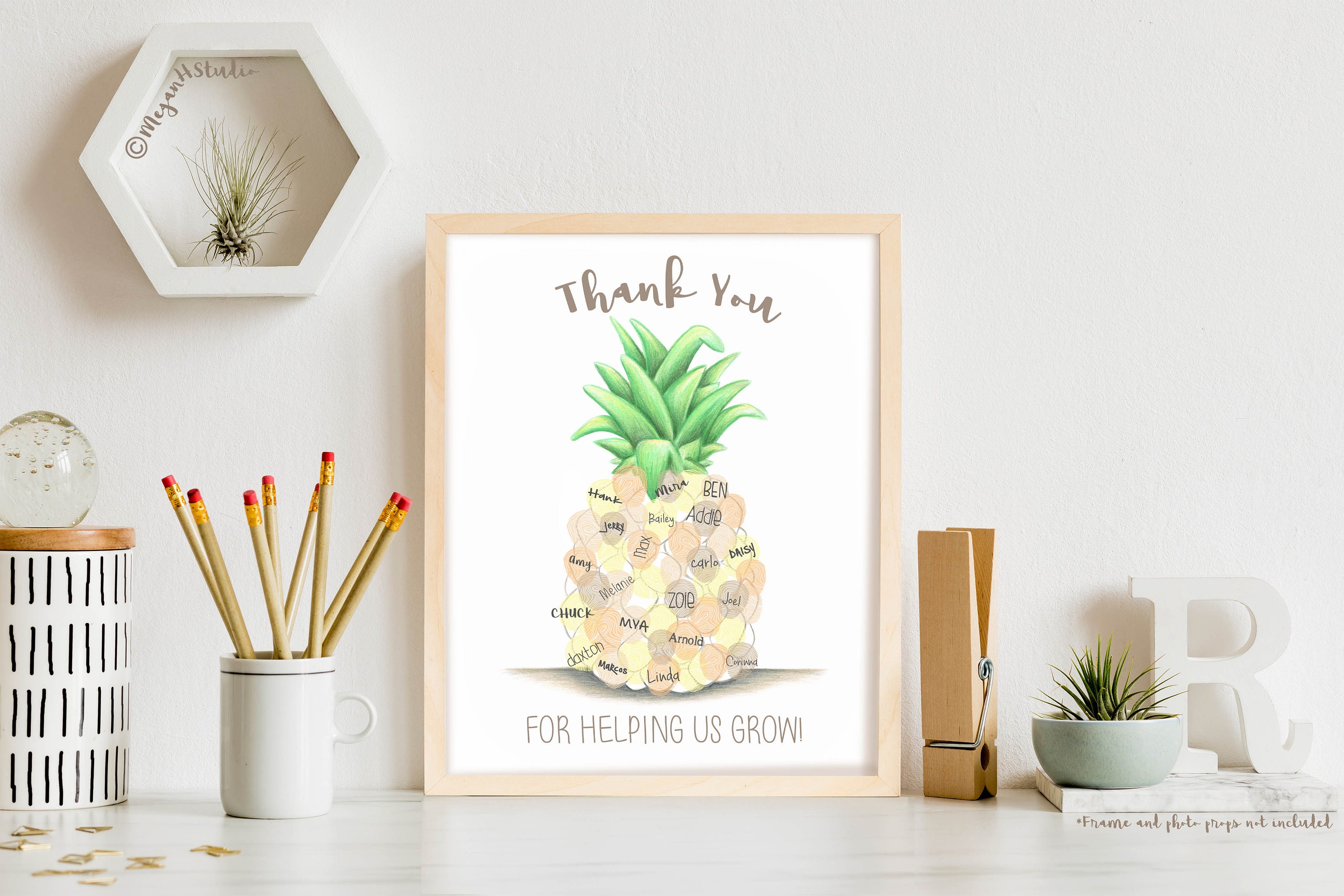 INSTANT DOWNLOAD Pineapple Teacher Thank You Gift Ideas | Etsy