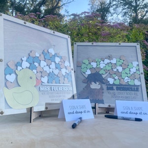 Rubber Ducky Drop Box Frame Guestbook Alternative, Rubber Ducky Baby ...