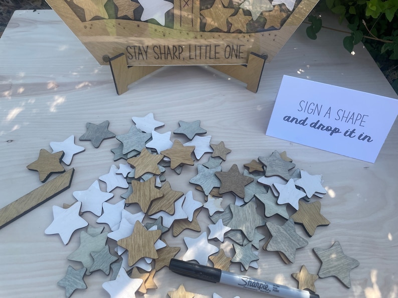 Succulent Theme 3D Dropbox Baby Shower Guestbook Alternative, Desert ...