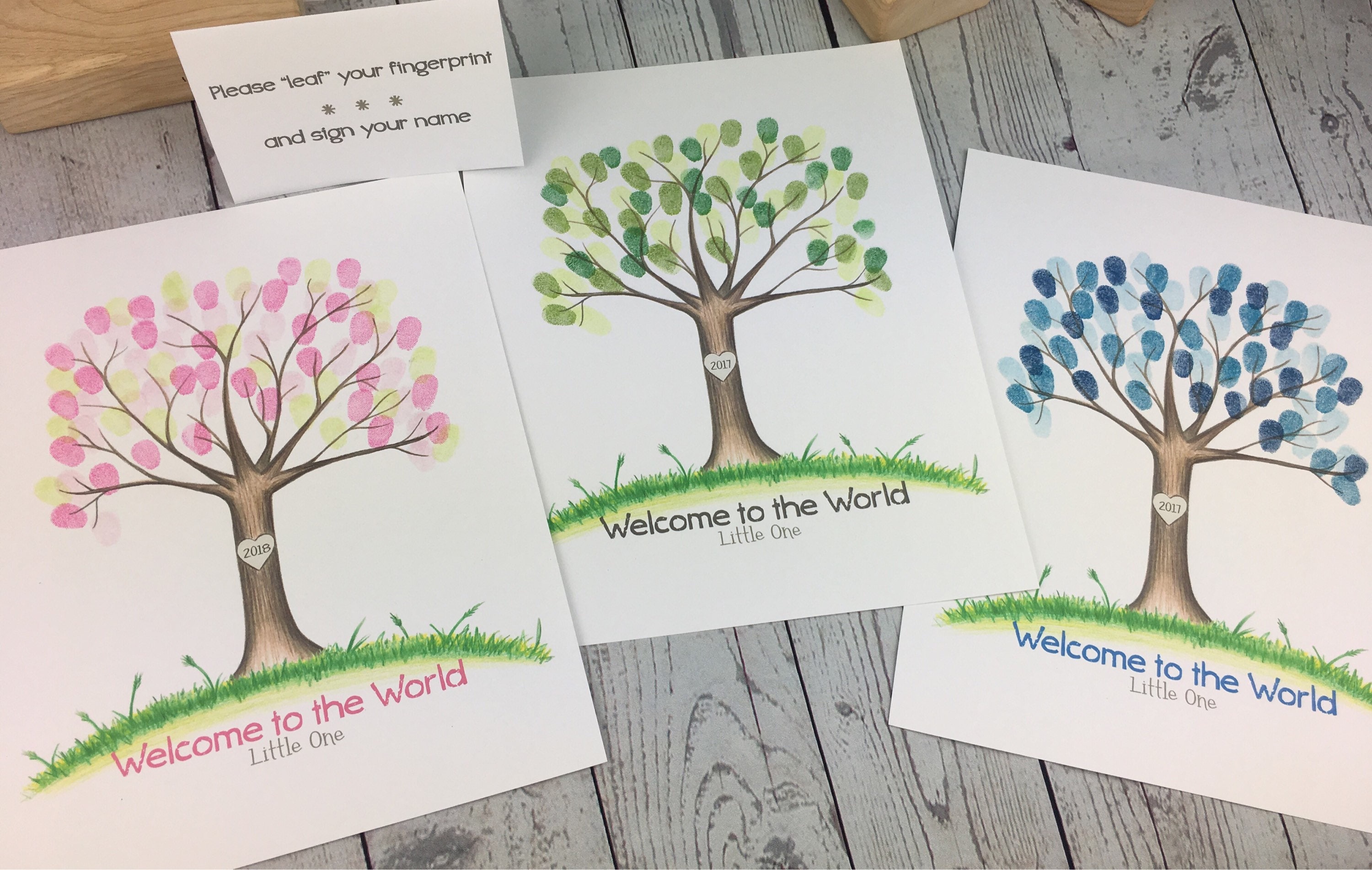 PRINTABLE fingerprint tree Customizable Thumbprint tree | Etsy