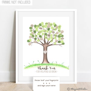 INSTANT DOWNLOAD Teacher Appreciation Fingerprint Tree, Gift From Class ...
