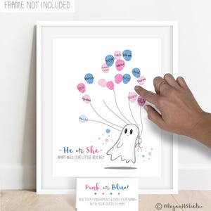 INSTANT DOWNLOAD Little Boo Gender Reveal Party Ideas, Halloween Gender ...