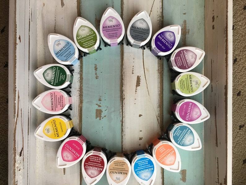 Set of 3 Blue Memento Stamp Pads in Navy Blue Bright Blue and - Etsy