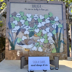 Duck Theme Drop Box Signature Frame, Mallard Duck Baby Shower Ideas ...