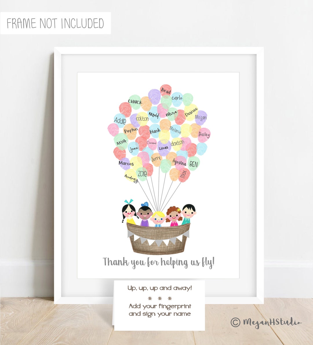 INSTANT DOWNLOAD Teacher Thank You Gift Ideas, Hot Air Balloon ...