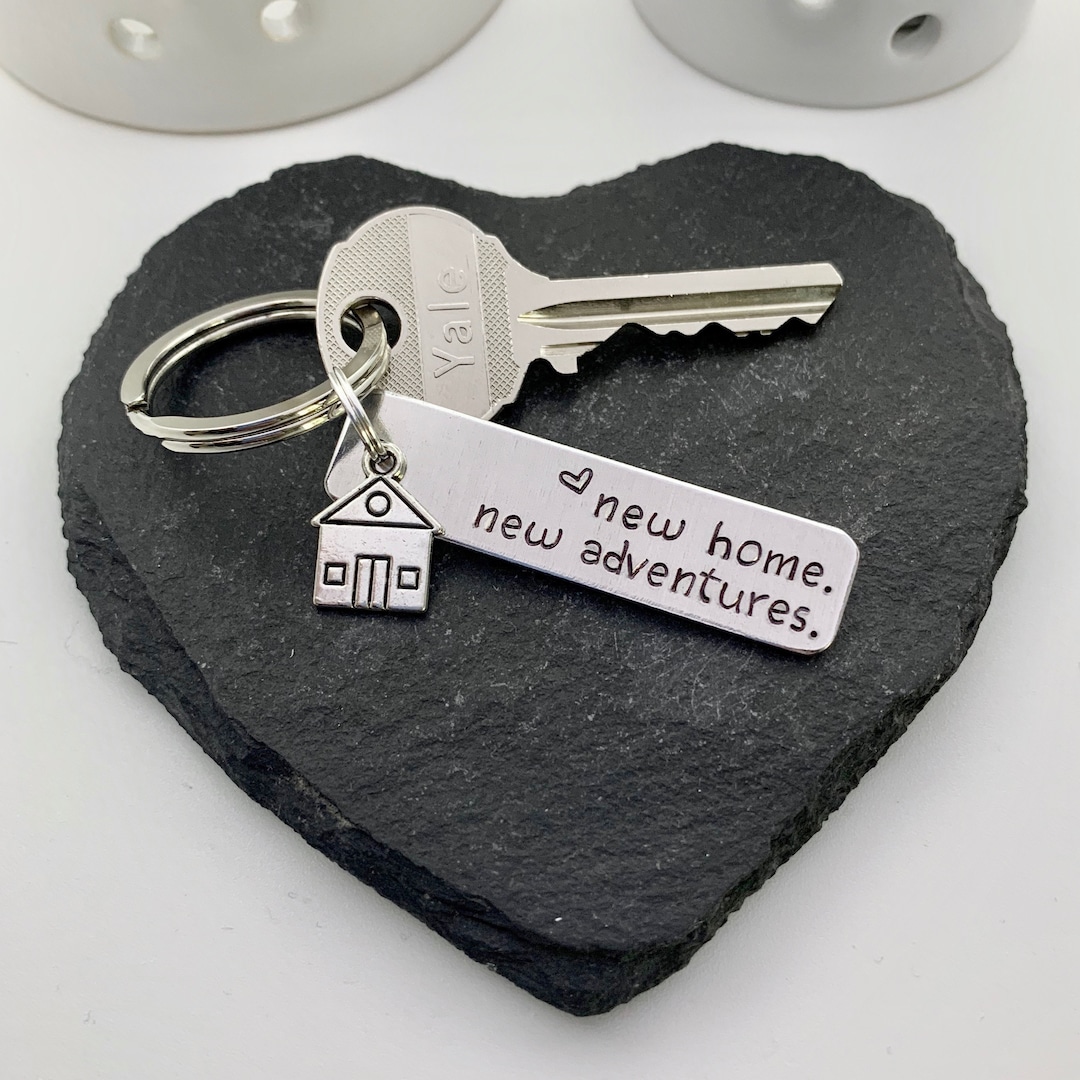 New Home New Adventures Keychain Housewarming Gift New Home Gift House ...