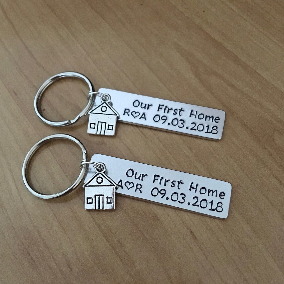 Our First Home Keychains Set of 2 Housewarming Gift New - Etsy