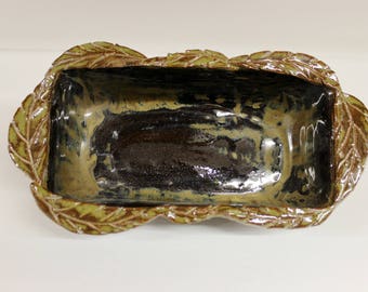 Large Indigo Blue Oval Casserole Pan with Leaves and Berries | Etsy