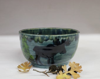 Ceramic Moose Bowl - Etsy
