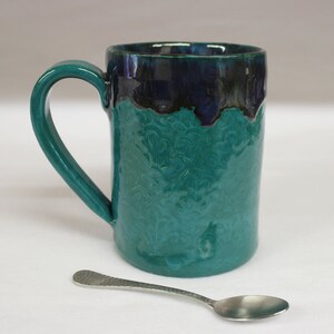 Extra Large Teal Lace Coffee Mug - Etsy