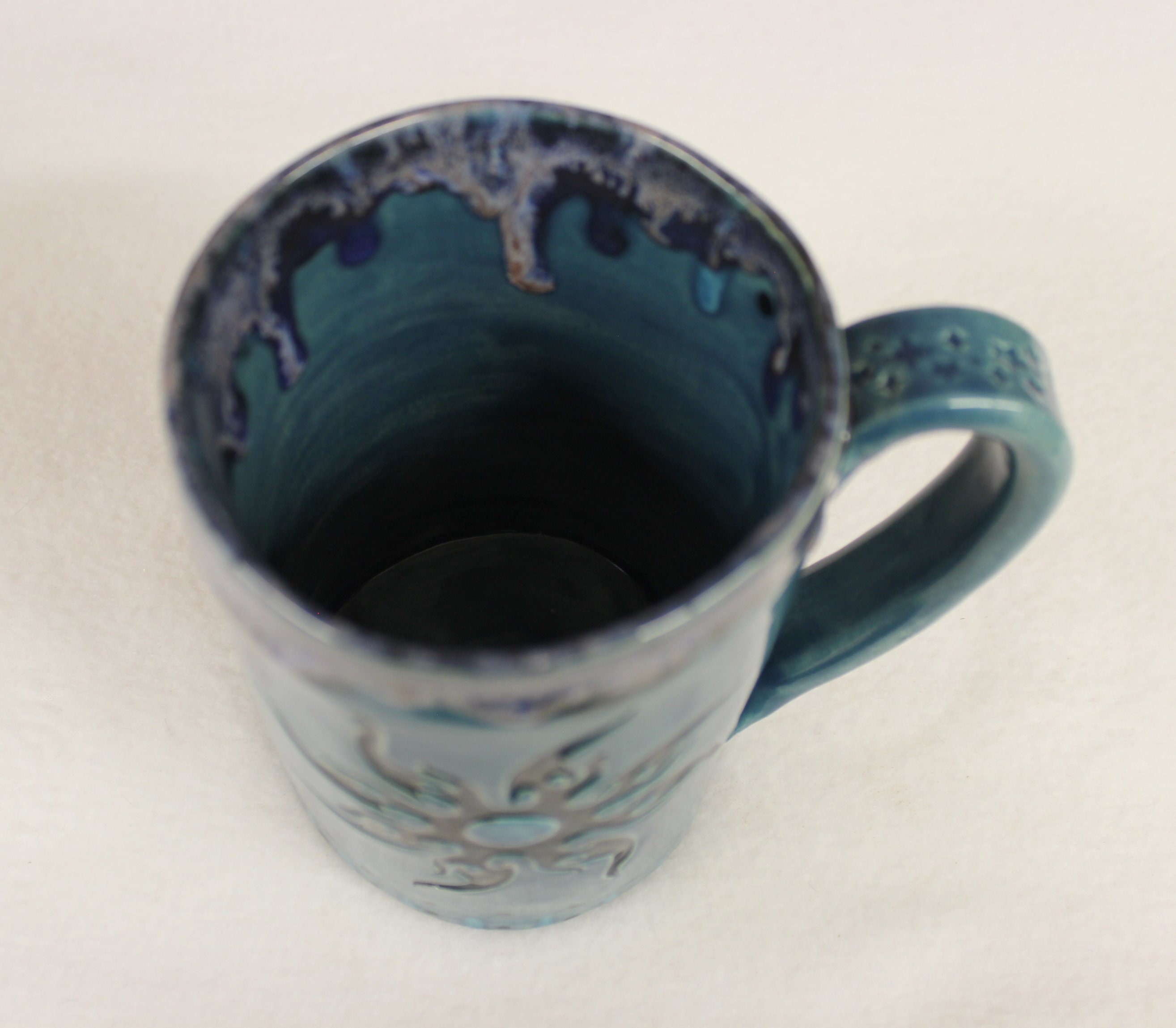 Graphic Sunburst With Stars Ceramic Mug Handmade Stoneware - Etsy