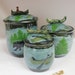 Blue Mountain Lake Canoe Kitchen Canister Set - Etsy
