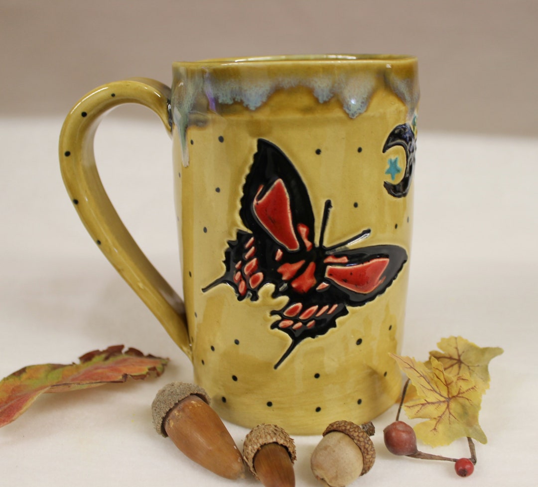 Apocalypse Death Moth With Triple Goddess Moon Ceramic Mug - Etsy