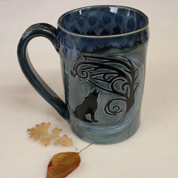 Wolf Coffee Mug - Etsy