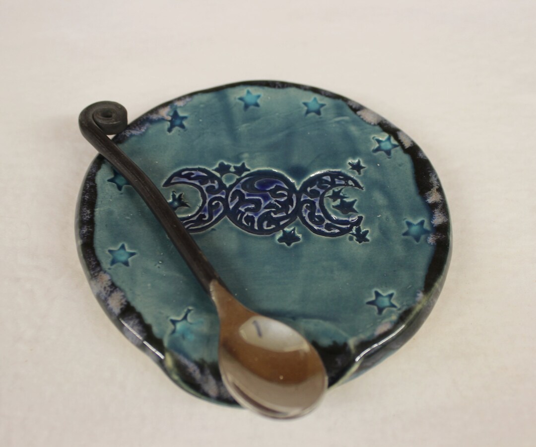 Triple Goddess Moon and Stars Spoon Rest - Etsy