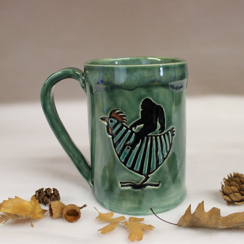 Pottery Chicken - Etsy