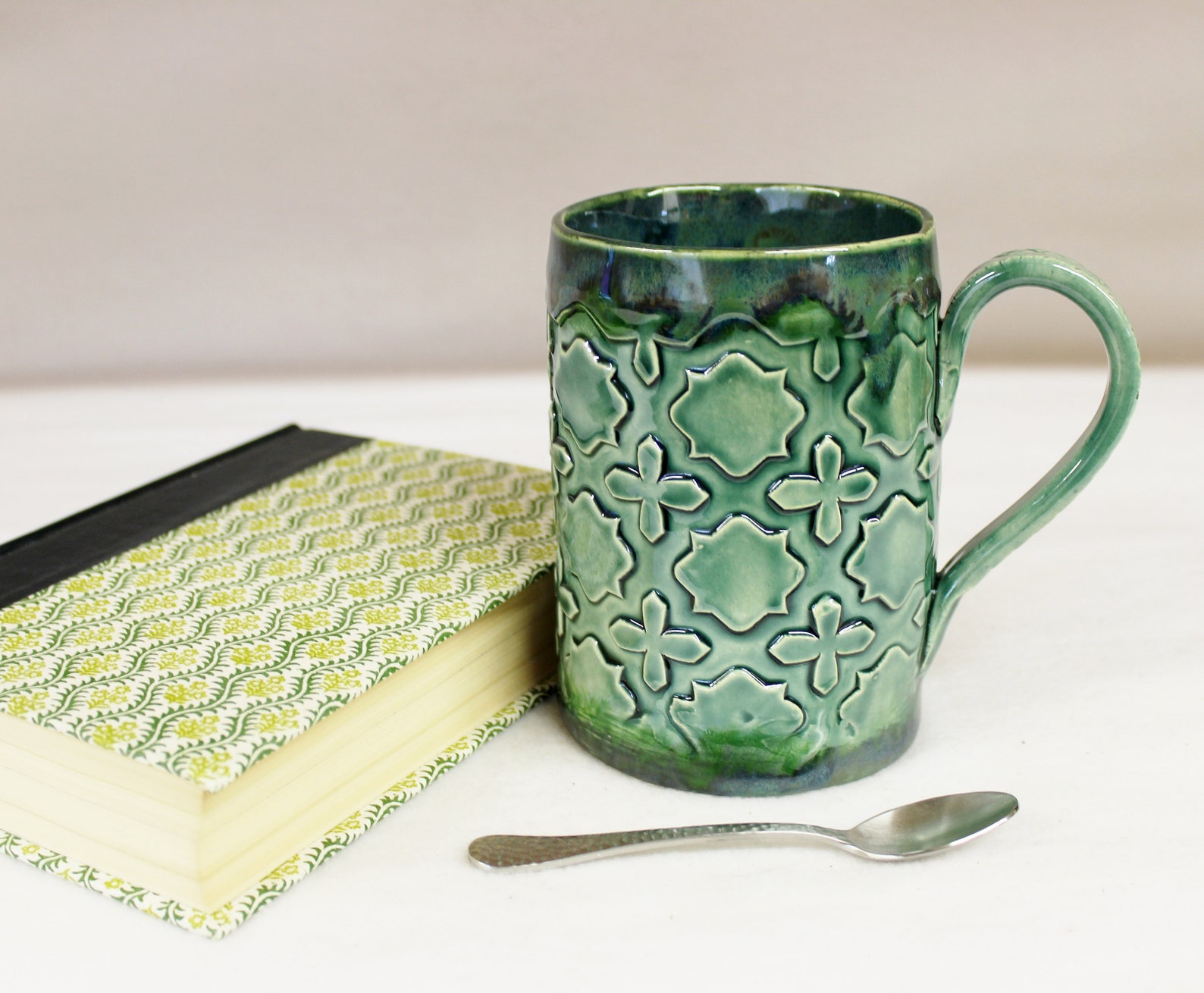 Extra Large Soft Green Rain Tin Roof Coffee Mug - Etsy