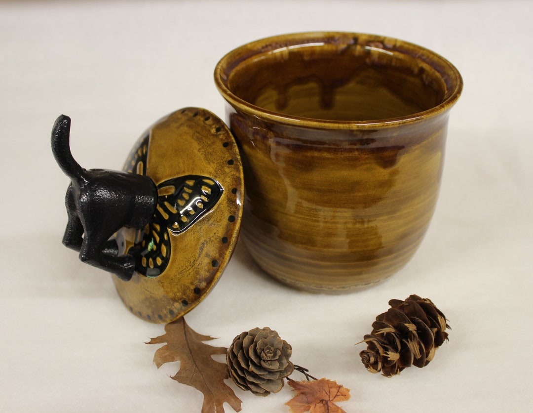 Magical Digging Dog Treat Canister, Handmade Ceramic Canister - Etsy