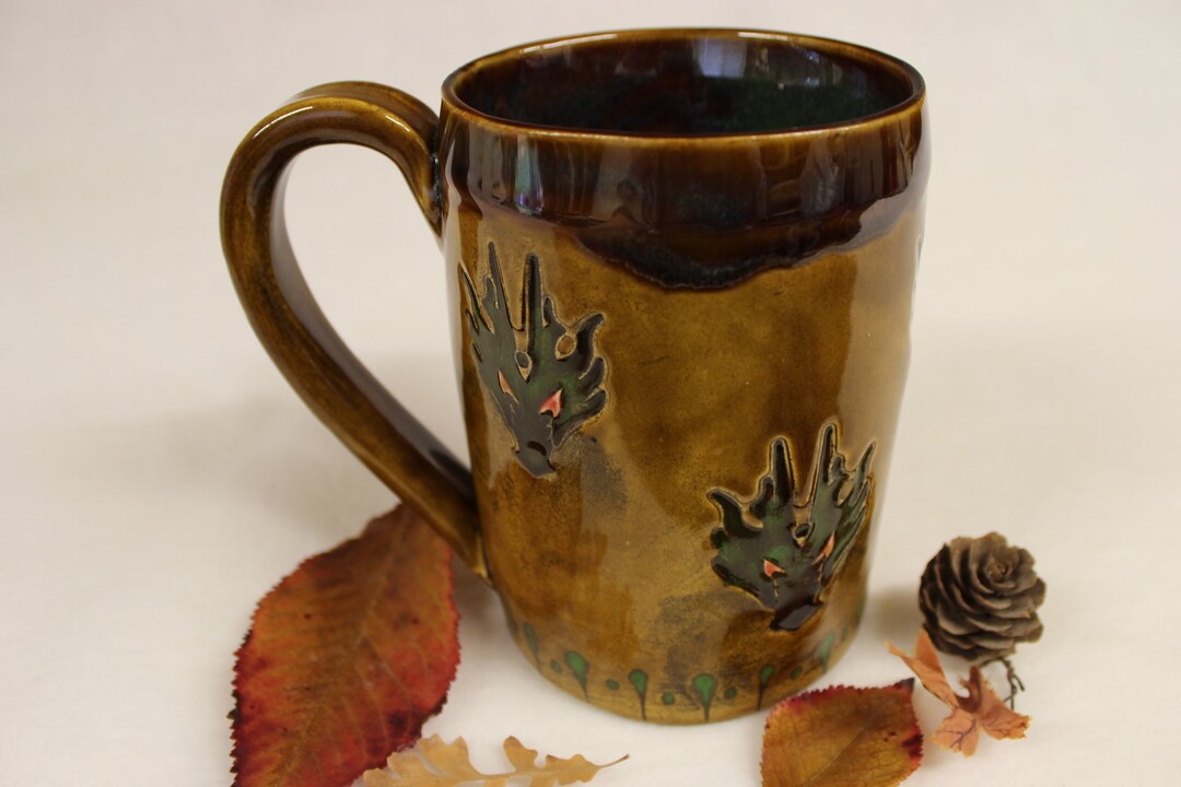 Red Eyed Green Dragon Extra Large Coffee Mug, Handmade Stoneware - Etsy