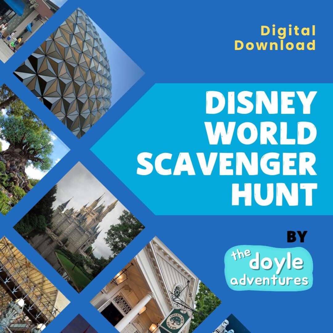 Disney World Scavenger Hunt Printable | Family Activity | Magic Kingdom ...