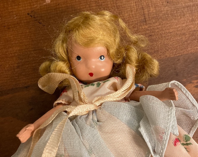 Nancy Ann Storybook Doll, Early 1940s All-bisque Doll, NASB. Bo Peep ...