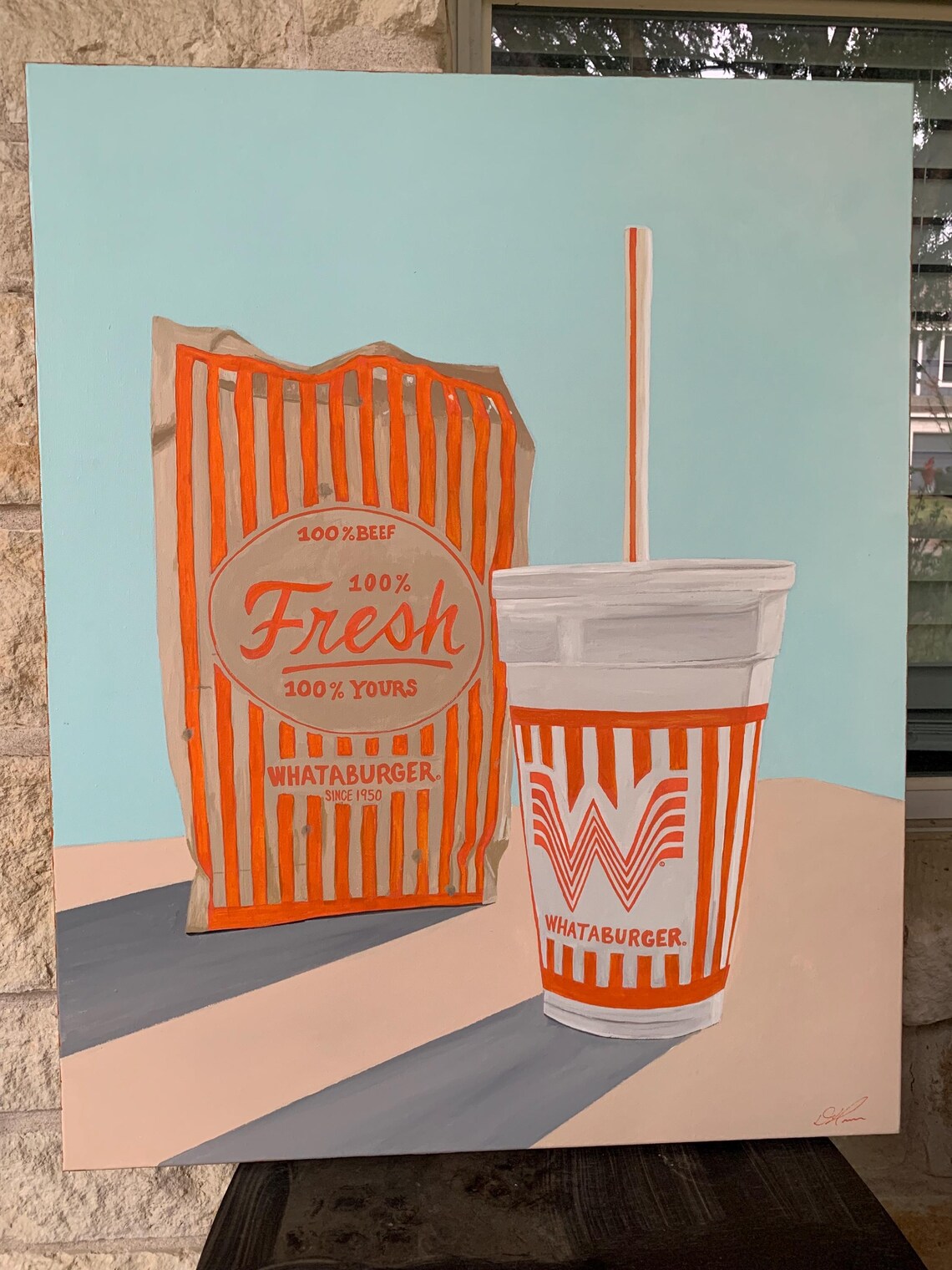 Whataburger Bag and Drink Art Print – Glossy Archival Paper - Etsy