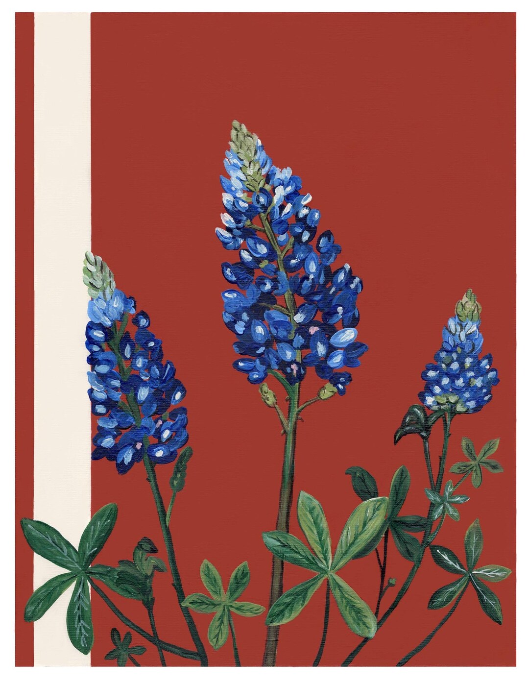 Bluebonnets and Burnt Orange - Prints - Etsy