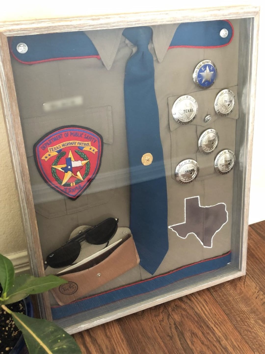 Custom Law Enforcement Uniform Display, Police Shadow Box, State ...