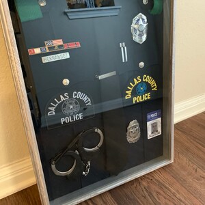 Custom Law Enforcement Uniform Display, Police Shadow Box, State ...