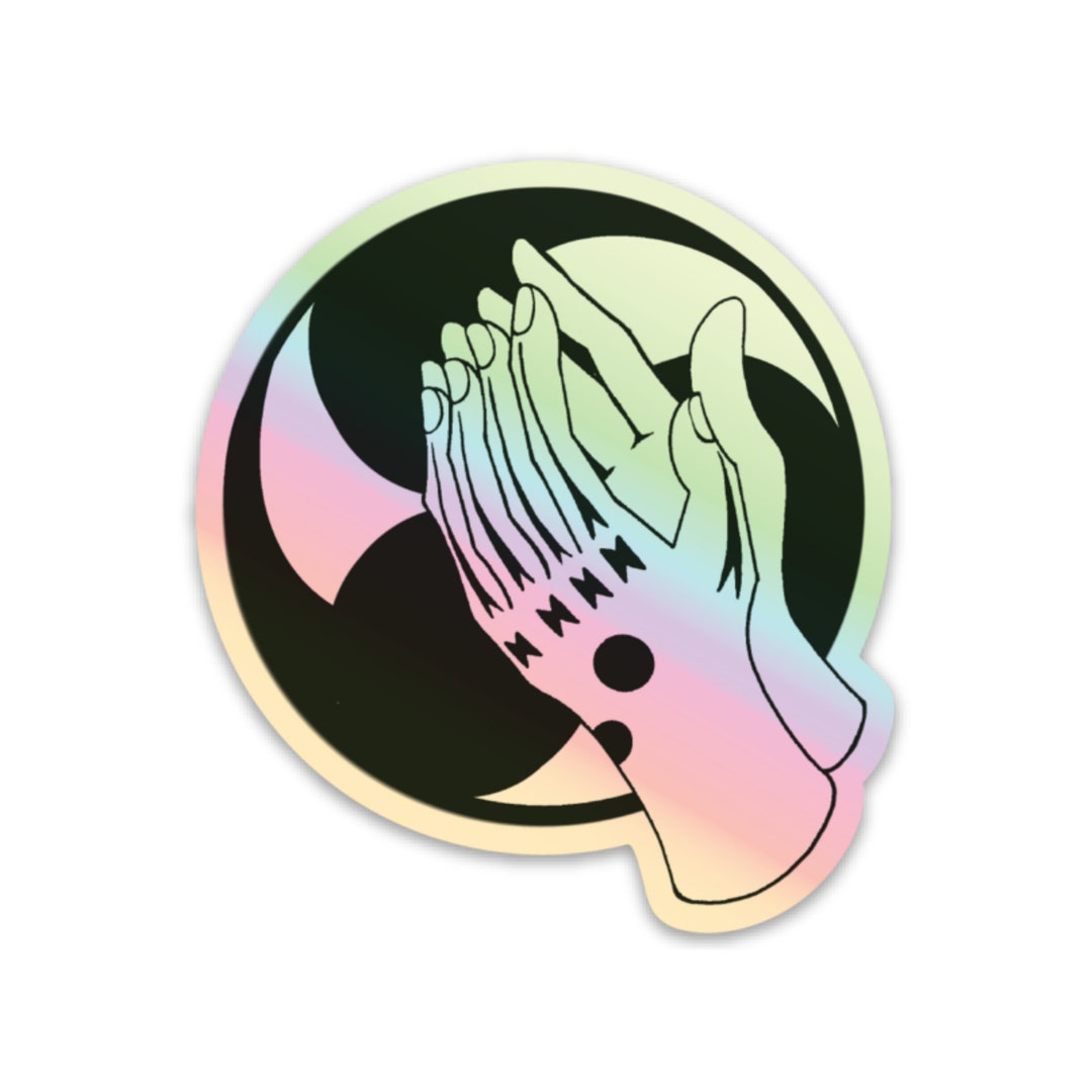 Hajichi Hands Holographic Sticker - Etsy