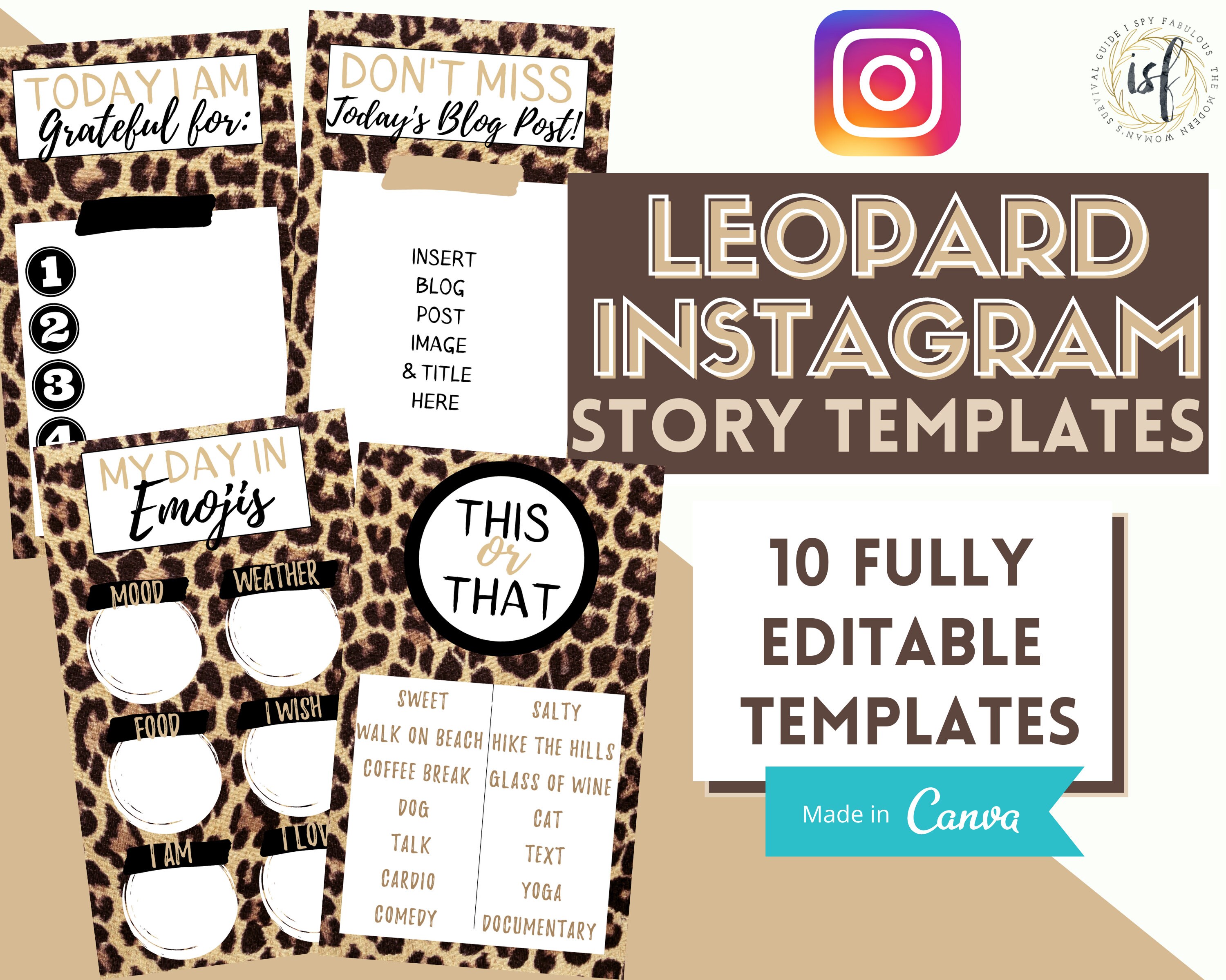 Leopard Instagram Story Games & Engagement Boosters, Instagram Story ...