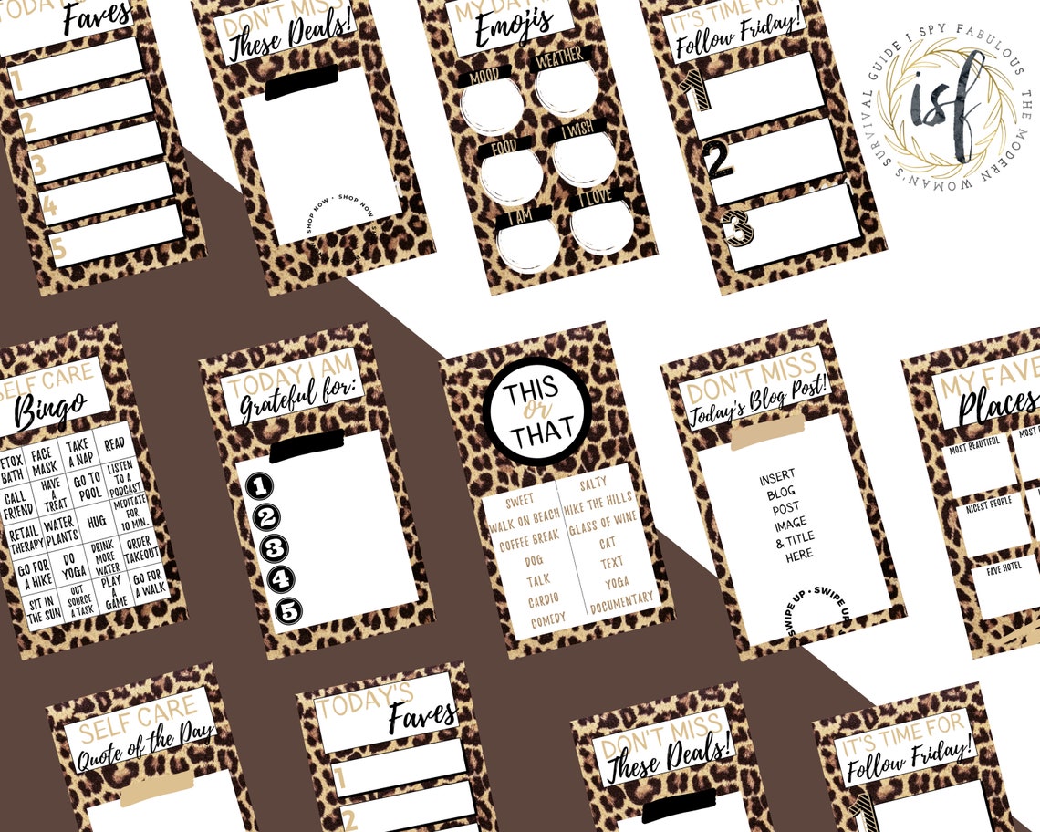 Leopard Instagram Story Games & Engagement Boosters, Instagram Story ...