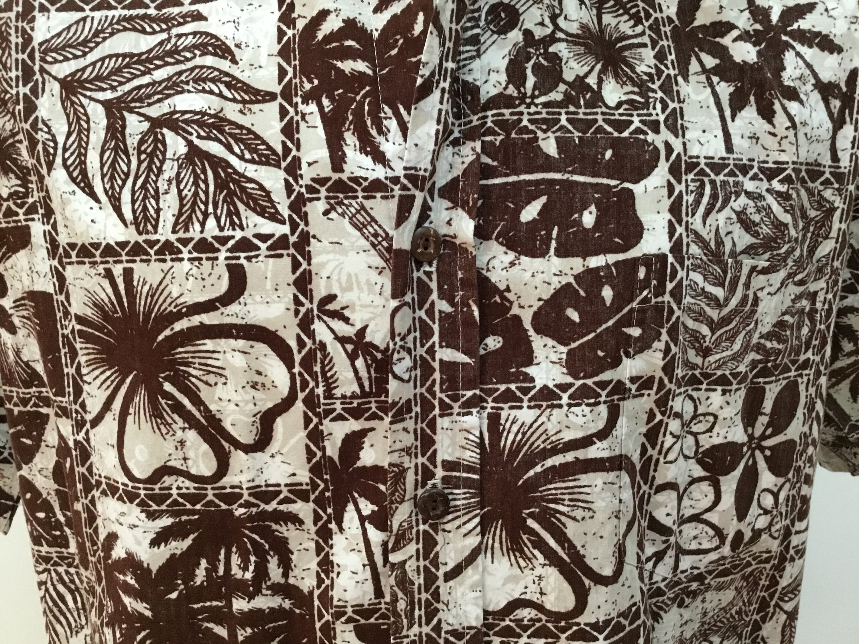 Vintage Hawaiian Shirt/tiki Shirt/made in Hawaii Label/ Hawaiian Shirt ...