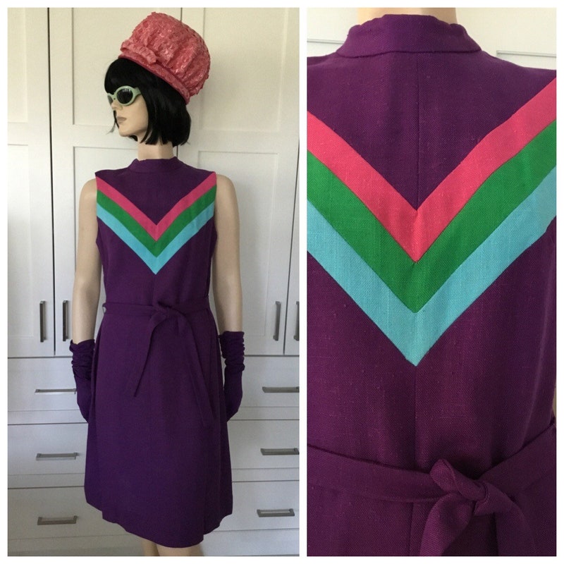 1960s Purple Dress - Etsy