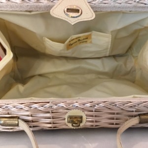 1950’s Wicker Handbag With Shells, Cypress Gardens Summer Shell Handbag ...