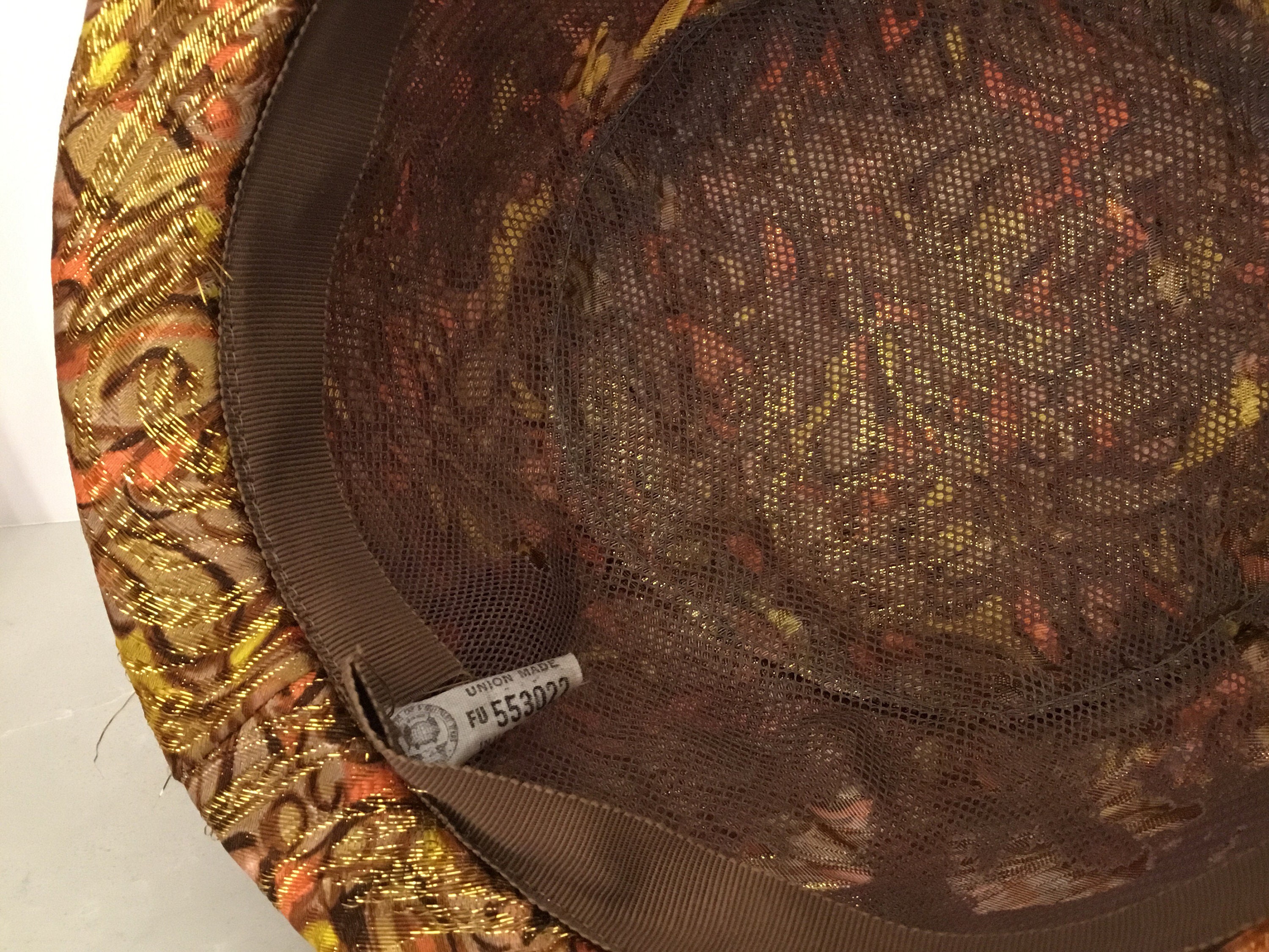 MOD 1960s Brocade Bubble Hat, Ladies Midcentury Hat, 1960s Vintage Hat ...