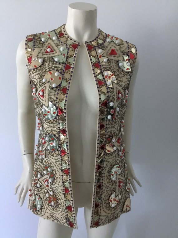 RARE Lilli Ann Boutique beaded vest, Mod 1960s’ Lilli… - Gem