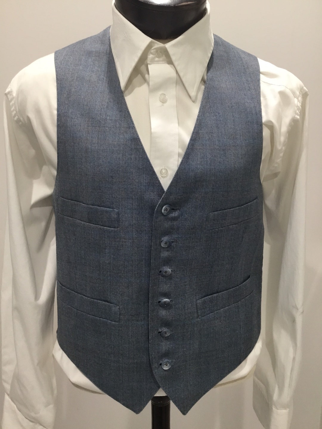 1970s Suit Vest,70s Business Vest, Office Vest, Midcentury Mens Vest ...