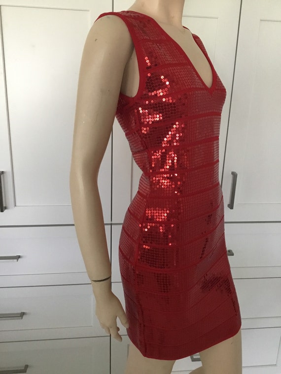 Bodycon Sexy Red Bandage dress, RED Club dress, night… - Gem